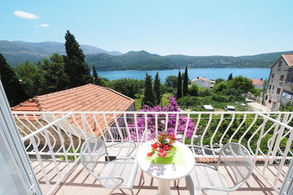 Apartments &Amp; Room Eva Slano - Double Room With Balcony And Sea View (Kamara) - Mljet