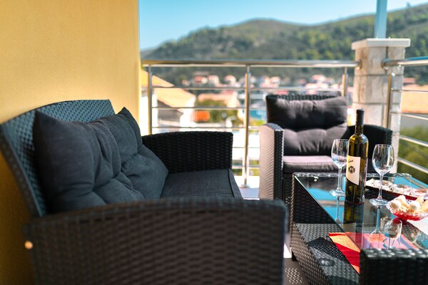 Fancy Apartments Dream - Standard One Bedroom Apartment With Balcony And Sea View ( 2 ) - Smokvica