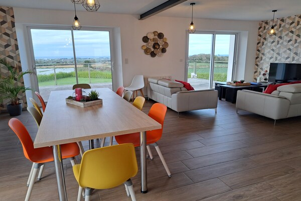 Ferienhaus Mit Meerblick Cléder 10 Pers - Cléder