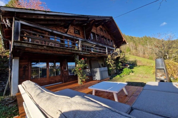 Gstaad Paradise View Chalet With Outdoor Jacuzzi - Kanton Waadt