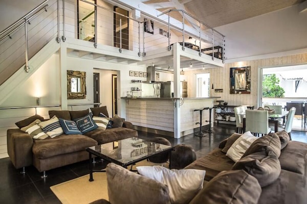 Magnifique Villa Climatis&eacute;e -10 Personnes Avec Piscine Et P&eacute;tanque - Pyla - Arcachon